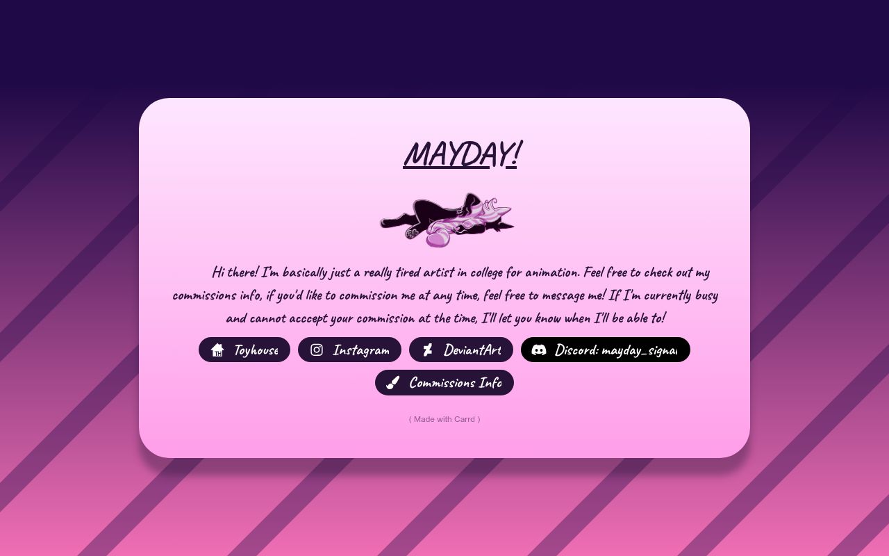 Mayday's carrd